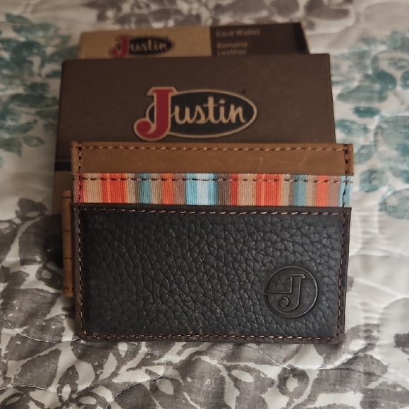 Justin Boots | Accessories | Justin Boots Mens Leather Wallet Serape ...